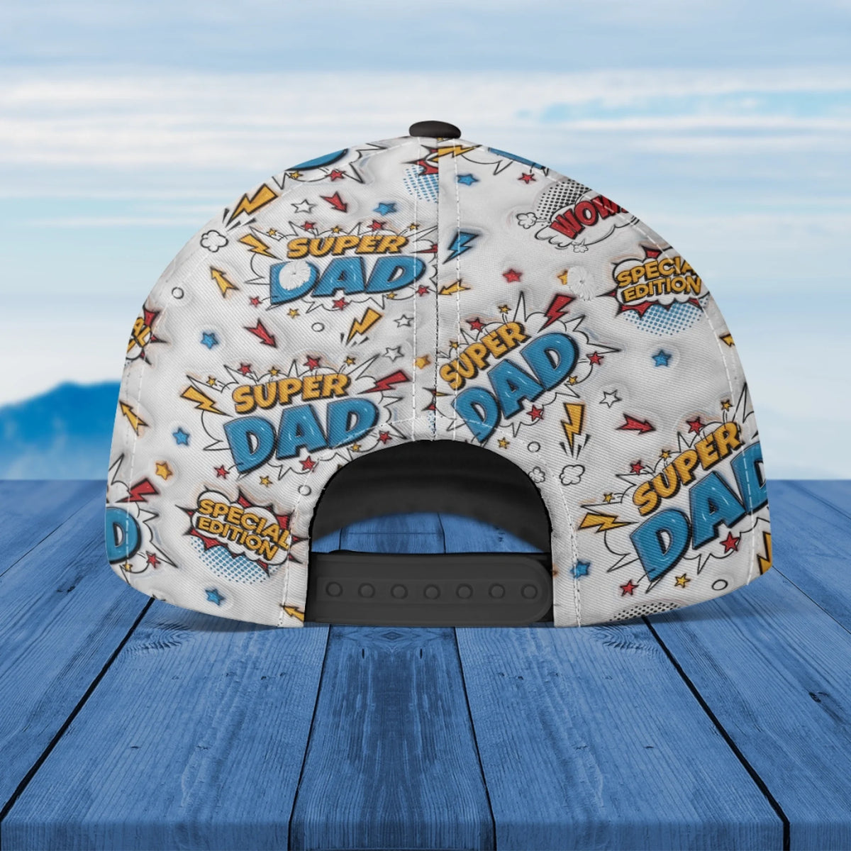 Personalized Super Dad 3D Inflated Classic Cap, Father's Day Gift for ...